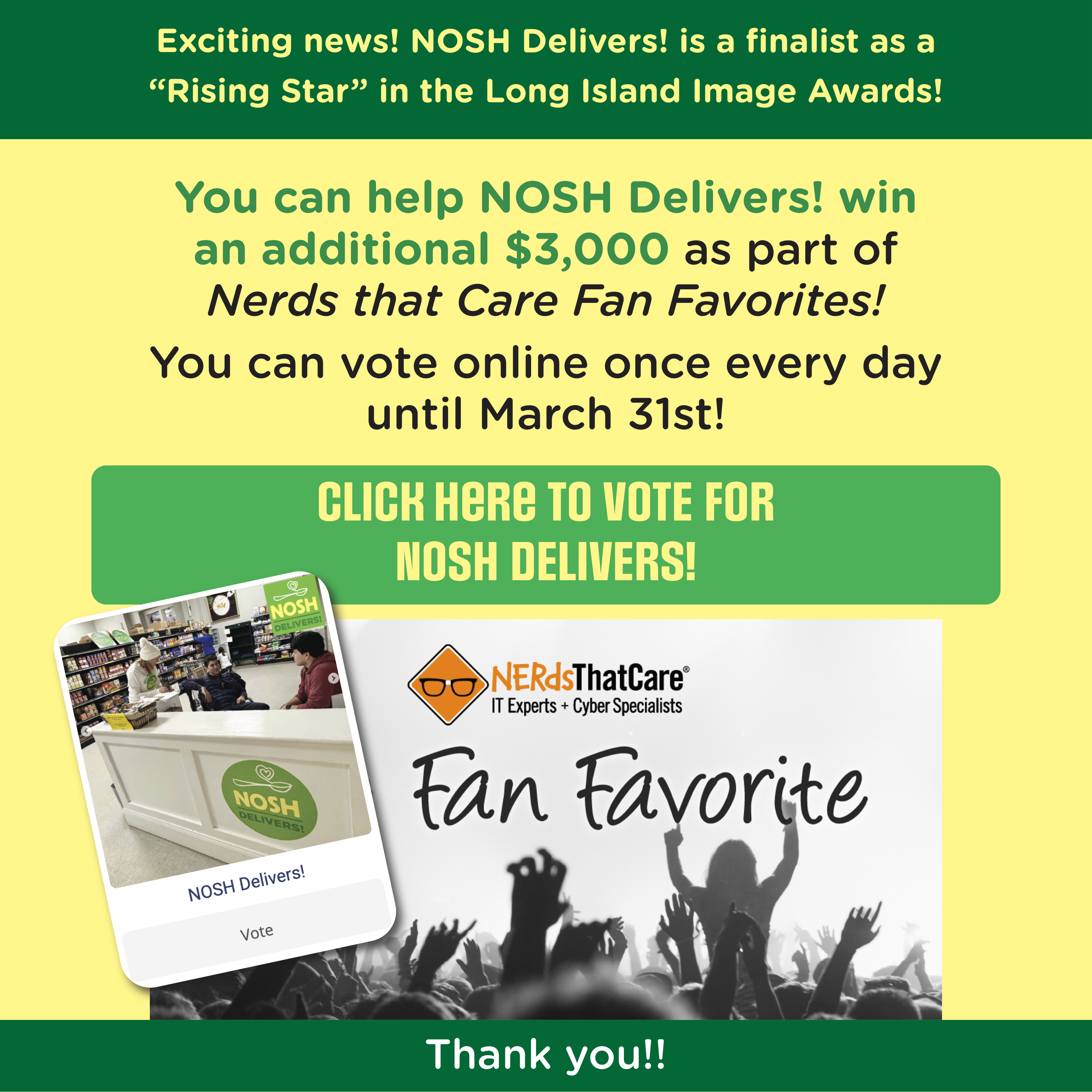 Nosh Delivers! – Nonprofit Food Pantry